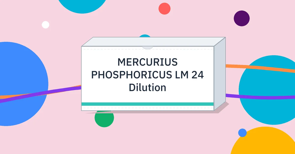 Symbolbild: Packung mit der Aufschrift MERCURIUS PHOSPHORICUS LM 24 Dilution (PZN 12952869) – Verfügbarkeit und Bezug in Apotheken in Frankfurt am Main