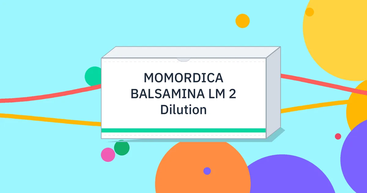 Symbolbild: Packung mit der Aufschrift MOMORDICA BALSAMINA LM 2 Dilution (PZN 13610131) – Verfügbarkeit und Bezug in Apotheken in Frankfurt am Main
