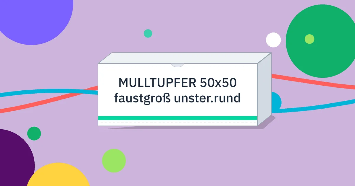Symbolbild: Packung mit der Aufschrift MULLTUPFER 50x50 faustgroß unster.rund (PZN 00594063) – Verfügbarkeit und Bezug in Apotheken in Frankfurt am Main