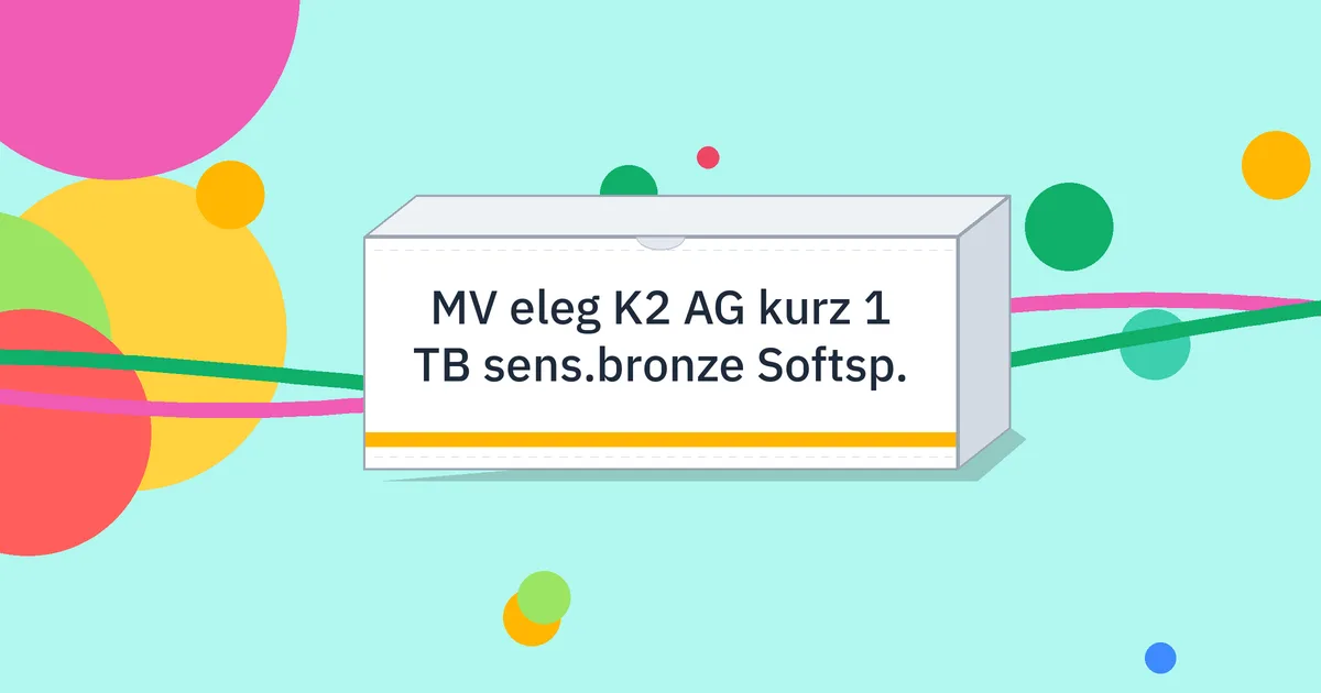 Symbolbild: Packung mit der Aufschrift MV eleg K2 AG kurz 1 TB sens.bronze Softsp. (PZN 14716593) – Verfügbarkeit und Bezug in Apotheken in Frankfurt am Main