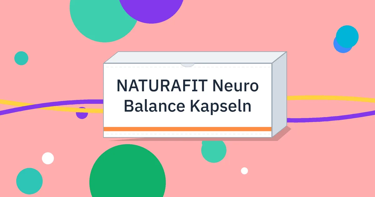 Symbolbild: Packung mit der Aufschrift NATURAFIT Neuro Balance Kapseln (PZN 19786983) – Verfügbarkeit und Bezug in Apotheken in Frankfurt am Main