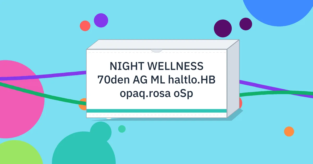 Symbolbild: Packung mit der Aufschrift NIGHT WELLNESS 70den AG ML haltlo.HB opaq.rosa oSp (PZN 16175173) – Verfügbarkeit und Bezug in Apotheken in Frankfurt am Main