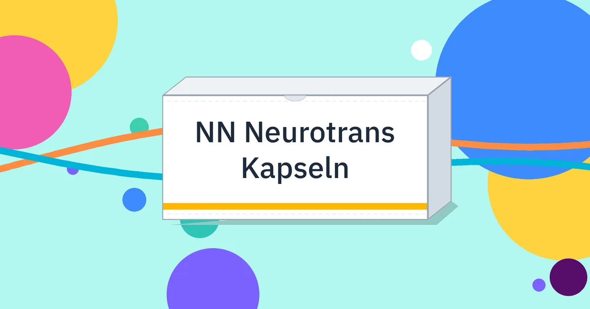 Symbolbild: Packung mit der Aufschrift NN Neurotrans Kapseln (PZN 15322057) – Verfügbarkeit und Bezug in Apotheken in Frankfurt am Main