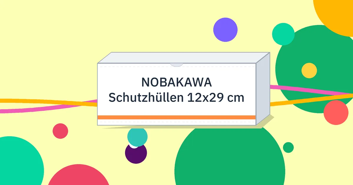 Symbolbild: Packung mit der Aufschrift NOBAKAWA Schutzhüllen 12x29 cm (PZN 04104239) – Verfügbarkeit und Bezug in Apotheken in Frankfurt am Main