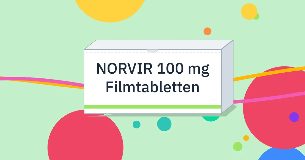 Symbolbild: Packung mit der Aufschrift NORVIR 100 mg Filmtabletten (PZN 12459086) – Verfügbarkeit und Bezug in Apotheken in Frankfurt am Main
