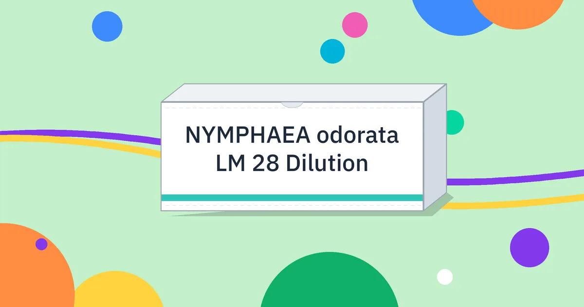 Symbolbild: Packung mit der Aufschrift NYMPHAEA odorata LM 28 Dilution (PZN 13621614) – Verfügbarkeit und Bezug in Apotheken in Frankfurt am Main