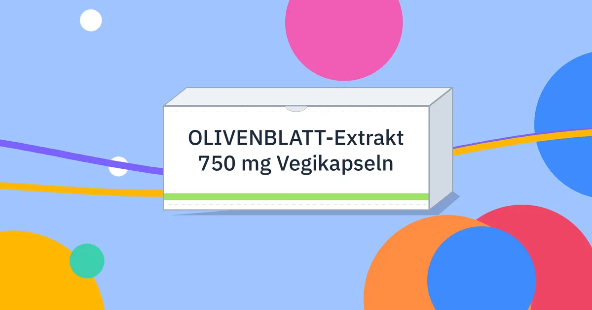 Symbolbild: Packung mit der Aufschrift OLIVENBLATT-Extrakt 750 mg Vegikapseln (PZN 16941377) – Verfügbarkeit und Bezug in Apotheken in Frankfurt am Main