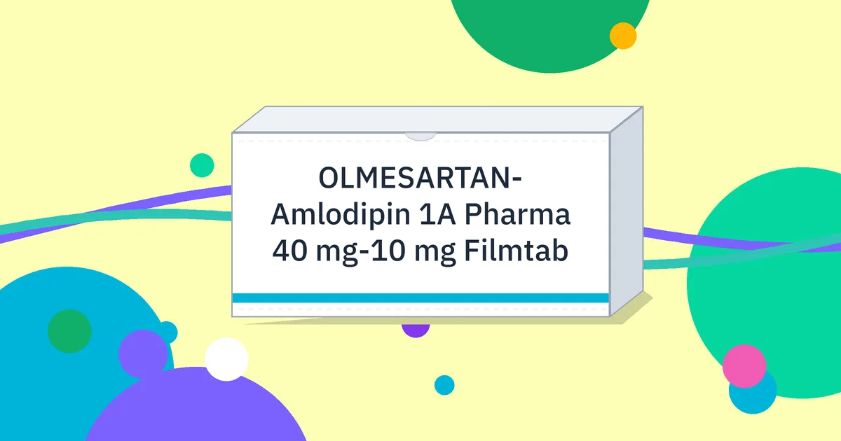 Symbolbild: Packung mit der Aufschrift OLMESARTAN-Amlodipin 1A Pharma 40 mg-10 mg Filmtab (PZN 13984682) – Verfügbarkeit und Bezug in Apotheken in Frankfurt am Main