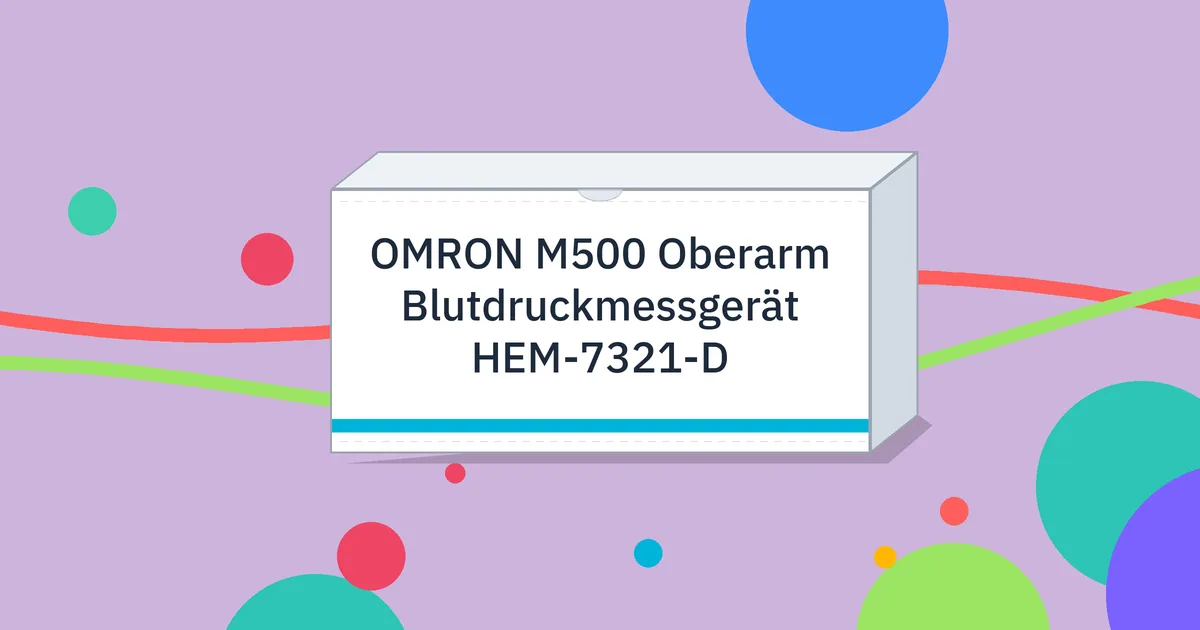 Symbolbild: Packung mit der Aufschrift OMRON M500 Oberarm Blutdruckmessgerät HEM-7321-D (PZN 10127411) – Verfügbarkeit und Bezug in Apotheken in Frankfurt am Main