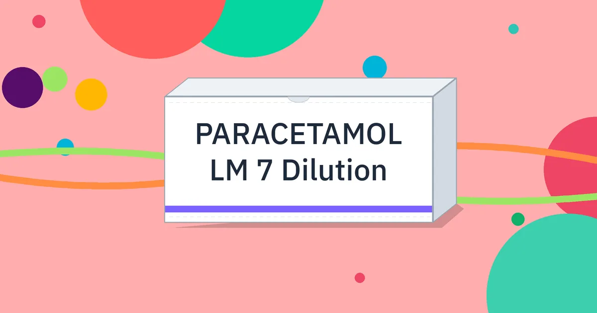 Symbolbild: Packung mit der Aufschrift PARACETAMOL LM 7 Dilution (PZN 12976261) – Verfügbarkeit und Bezug in Apotheken in Frankfurt am Main