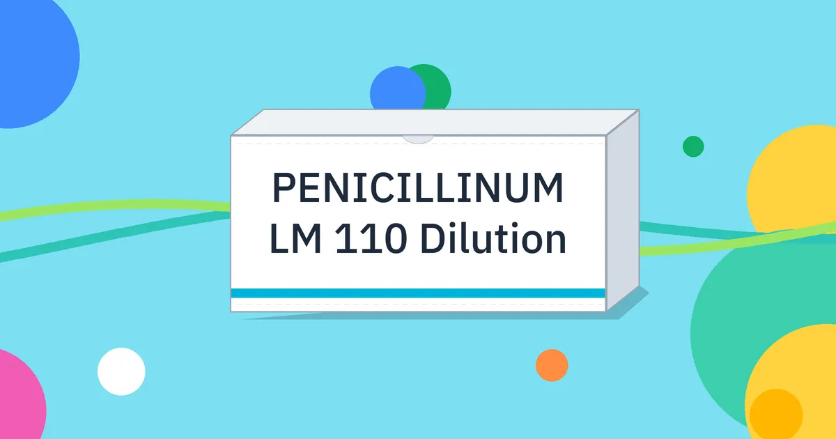 Symbolbild: Packung mit der Aufschrift PENICILLINUM LM 110 Dilution (PZN 12977533) – Verfügbarkeit und Bezug in Apotheken in Frankfurt am Main