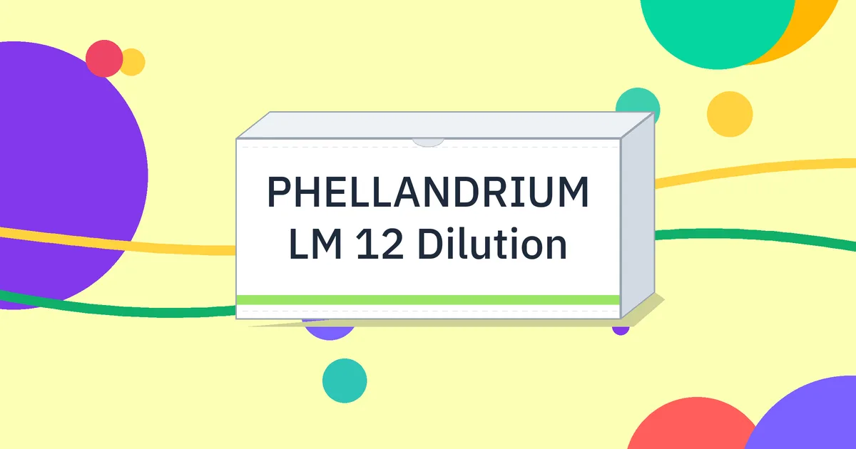 Symbolbild: Packung mit der Aufschrift PHELLANDRIUM LM 12 Dilution (PZN 13637420) – Verfügbarkeit und Bezug in Apotheken in Frankfurt am Main