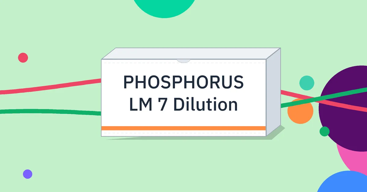 Symbolbild: Packung mit der Aufschrift PHOSPHORUS LM 7 Dilution (PZN 13033998) – Verfügbarkeit und Bezug in Apotheken in Frankfurt am Main