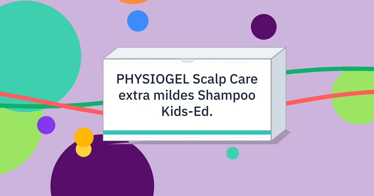 Symbolbild: Packung mit der Aufschrift PHYSIOGEL Scalp Care extra mildes Shampoo Kids-Ed. (PZN 19744111) – Verfügbarkeit und Bezug in Apotheken in Frankfurt am Main