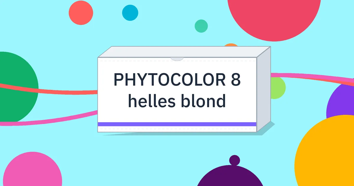 Symbolbild: Packung mit der Aufschrift PHYTOCOLOR 8 helles blond (PZN 18428106) – Verfügbarkeit und Bezug in Apotheken in Frankfurt am Main