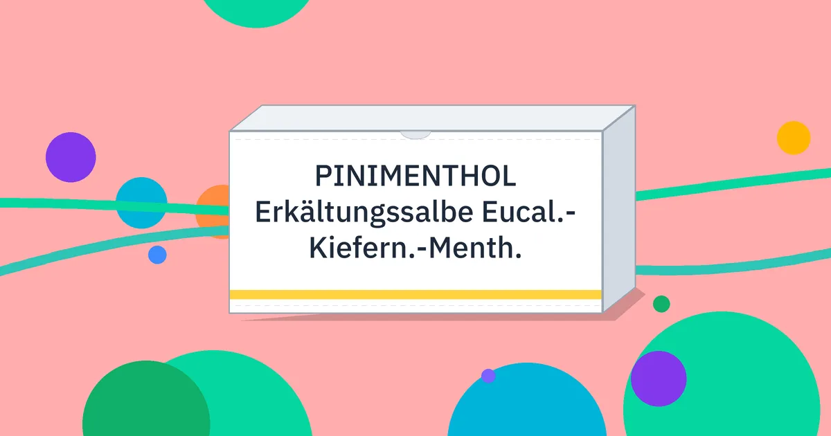 Symbolbild: Packung mit der Aufschrift PINIMENTHOL Erkältungssalbe Eucal.-Kiefern.-Menth. (PZN 07779966) – Verfügbarkeit und Bezug in Apotheken in Frankfurt am Main