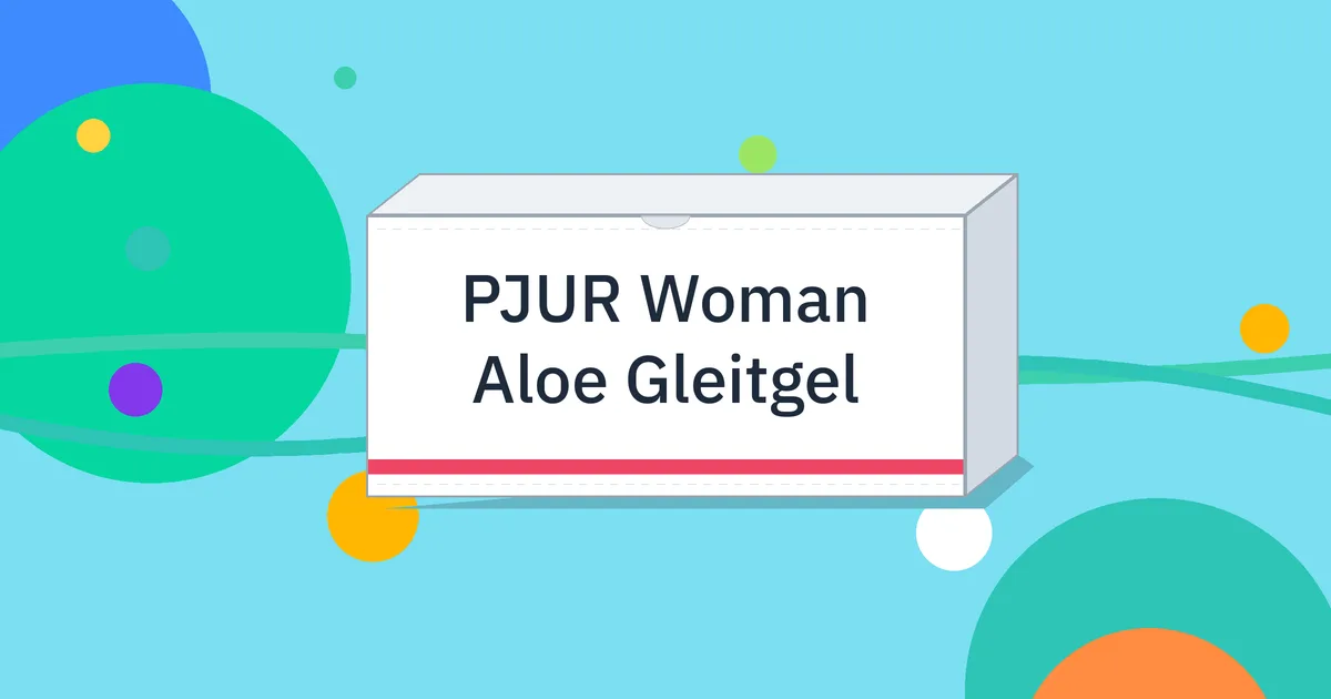 Symbolbild: Packung mit der Aufschrift PJUR Woman Aloe Gleitgel (PZN 14367276) – Verfügbarkeit und Bezug in Apotheken in Frankfurt am Main