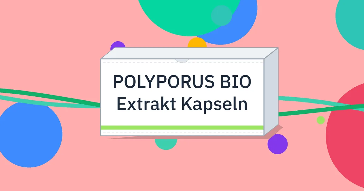 Symbolbild: Packung mit der Aufschrift POLYPORUS BIO Extrakt Kapseln (PZN 16738699) – Verfügbarkeit und Bezug in Apotheken in Frankfurt am Main
