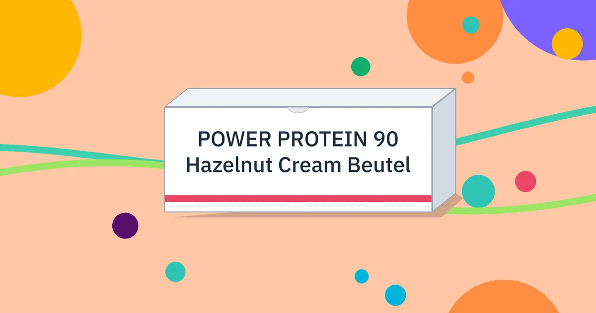 Symbolbild: Packung mit der Aufschrift POWER PROTEIN 90 Hazelnut Cream Beutel (PZN 10788644) – Verfügbarkeit und Bezug in Apotheken in Frankfurt am Main