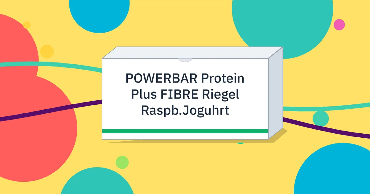 Symbolbild: Packung mit der Aufschrift POWERBAR Protein Plus FIBRE Riegel Raspb.Joguhrt (PZN 18362548) – Verfügbarkeit und Bezug in Apotheken in Frankfurt am Main