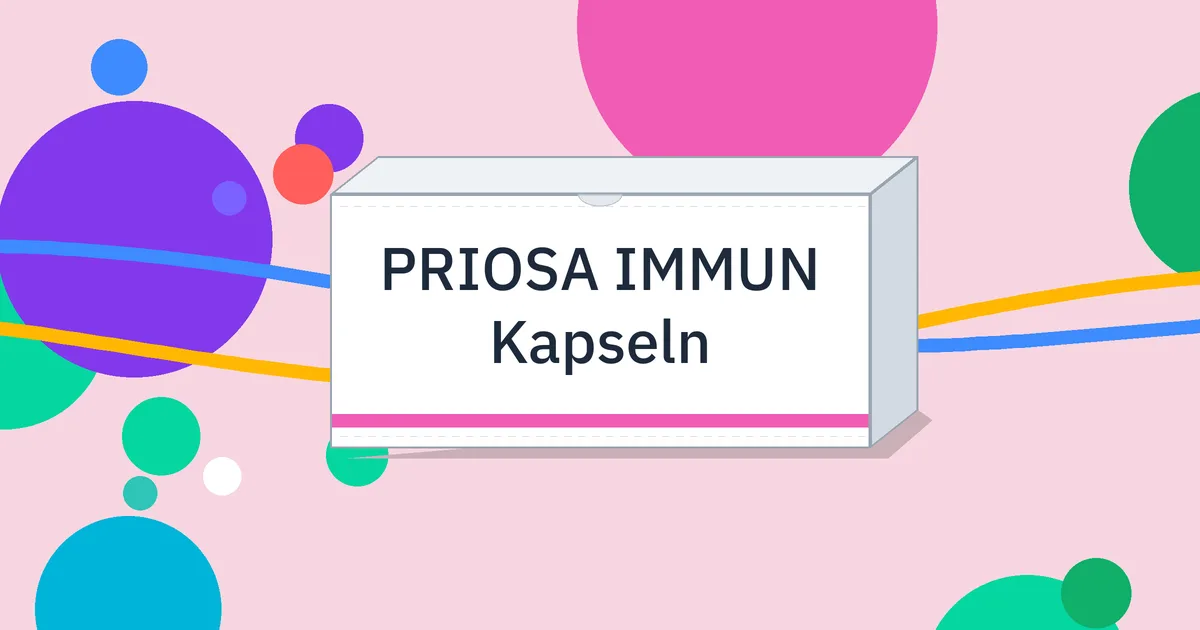Symbolbild: Packung mit der Aufschrift PRIOSA IMMUN Kapseln (PZN 16778799) – Verfügbarkeit und Bezug in Apotheken in Frankfurt am Main