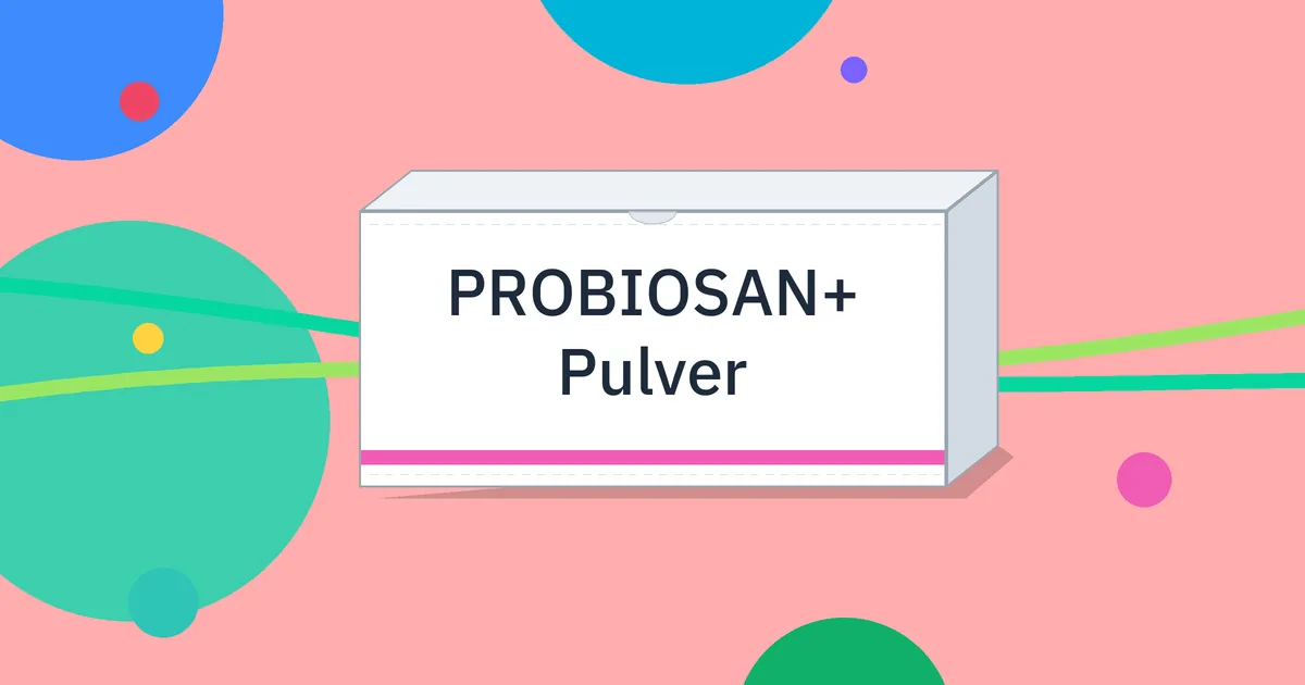 Symbolbild: Packung mit der Aufschrift PROBIOSAN+ Pulver (PZN 03199404) – Verfügbarkeit und Bezug in Apotheken in Frankfurt am Main