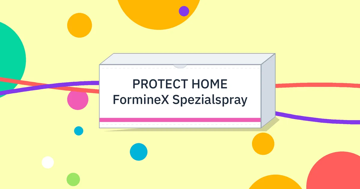 Symbolbild: Packung mit der Aufschrift PROTECT HOME FormineX Spezialspray (PZN 14362209) – Verfügbarkeit und Bezug in Apotheken in Frankfurt am Main