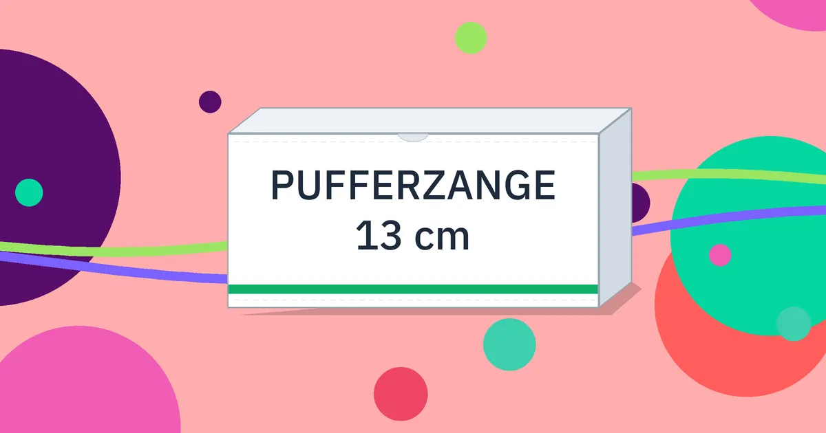 Symbolbild: Packung mit der Aufschrift PUFFERZANGE 13 cm (PZN 01504470) – Verfügbarkeit und Bezug in Apotheken in Frankfurt am Main