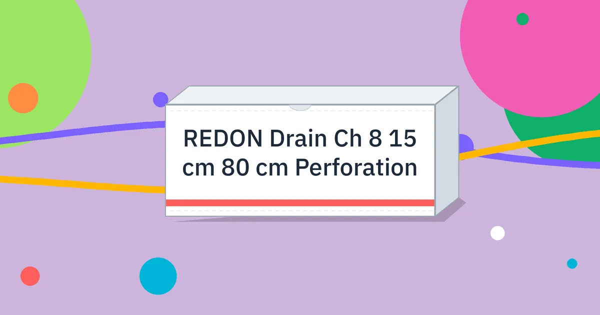 Symbolbild: Packung mit der Aufschrift REDON Drain Ch 8 15 cm 80 cm Perforation (PZN 11171443) – Verfügbarkeit und Bezug in Apotheken in Frankfurt am Main