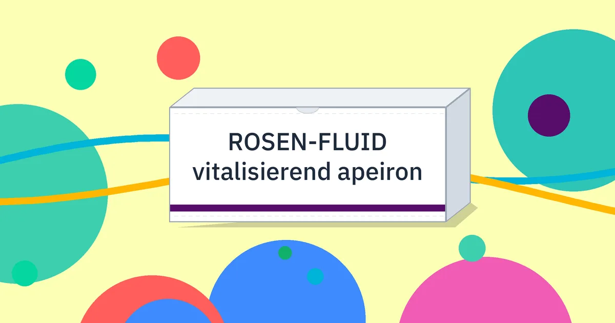 Symbolbild: Packung mit der Aufschrift ROSEN-FLUID vitalisierend apeiron (PZN 15201017) – Verfügbarkeit und Bezug in Apotheken in Frankfurt am Main