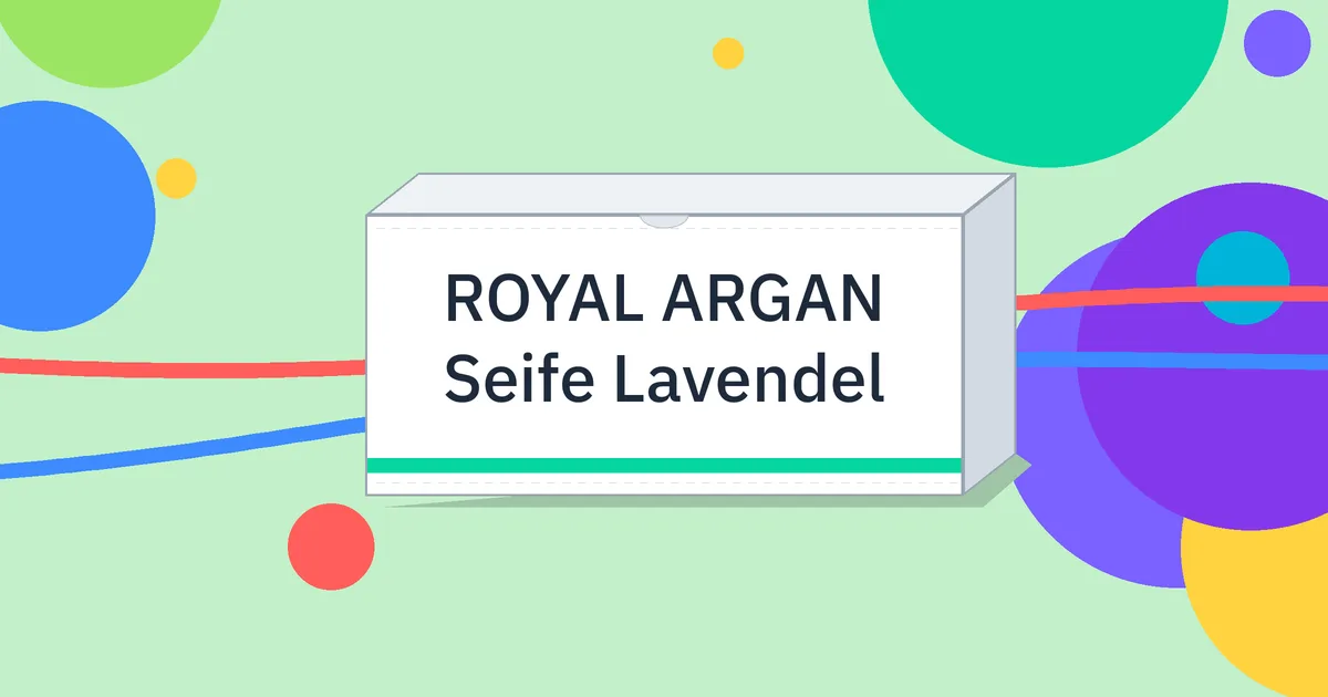 Symbolbild: Packung mit der Aufschrift ROYAL ARGAN Seife Lavendel (PZN 16142156) – Verfügbarkeit und Bezug in Apotheken in Frankfurt am Main
