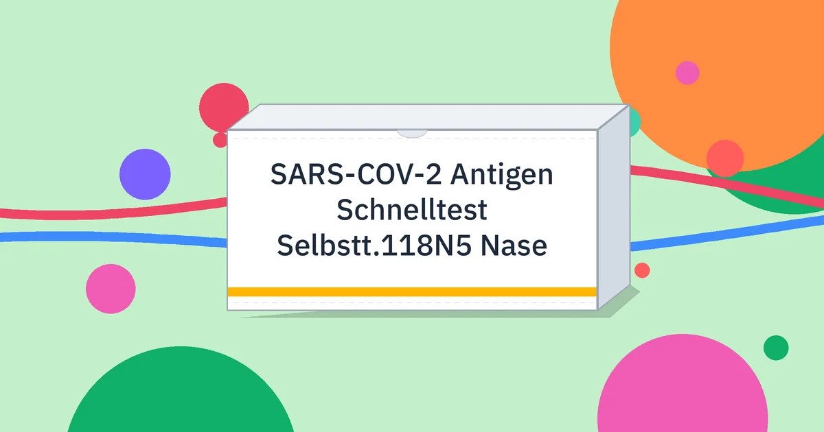 Symbolbild: Packung mit der Aufschrift SARS-COV-2 Antigen Schnelltest Selbstt.118N5 Nase (PZN 17522518) – Verfügbarkeit und Bezug in Apotheken in Frankfurt am Main