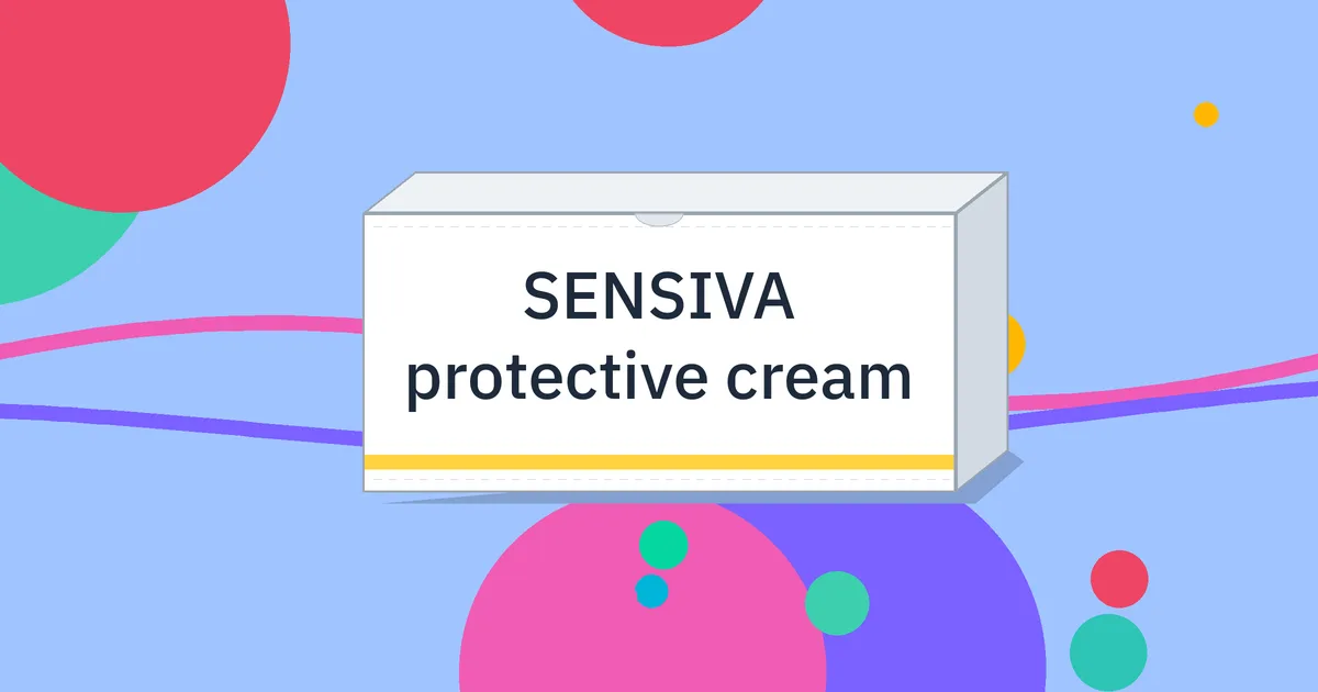 Symbolbild: Packung mit der Aufschrift SENSIVA protective cream (PZN 10320585) – Verfügbarkeit und Bezug in Apotheken in Frankfurt am Main