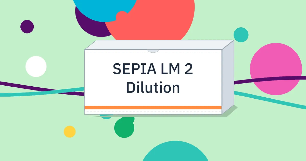 Symbolbild: Packung mit der Aufschrift SEPIA LM 2 Dilution (PZN 13188376) – Verfügbarkeit und Bezug in Apotheken in Frankfurt am Main