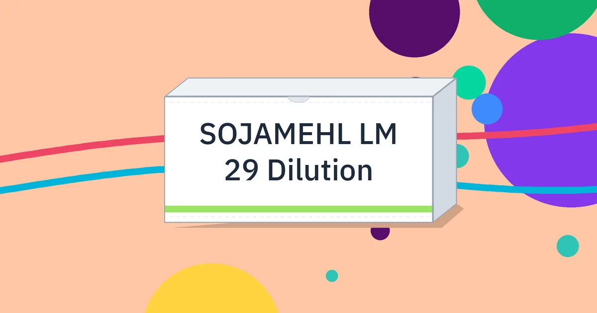 Symbolbild: Packung mit der Aufschrift SOJAMEHL LM 29 Dilution (PZN 13681295) – Verfügbarkeit und Bezug in Apotheken in Frankfurt am Main