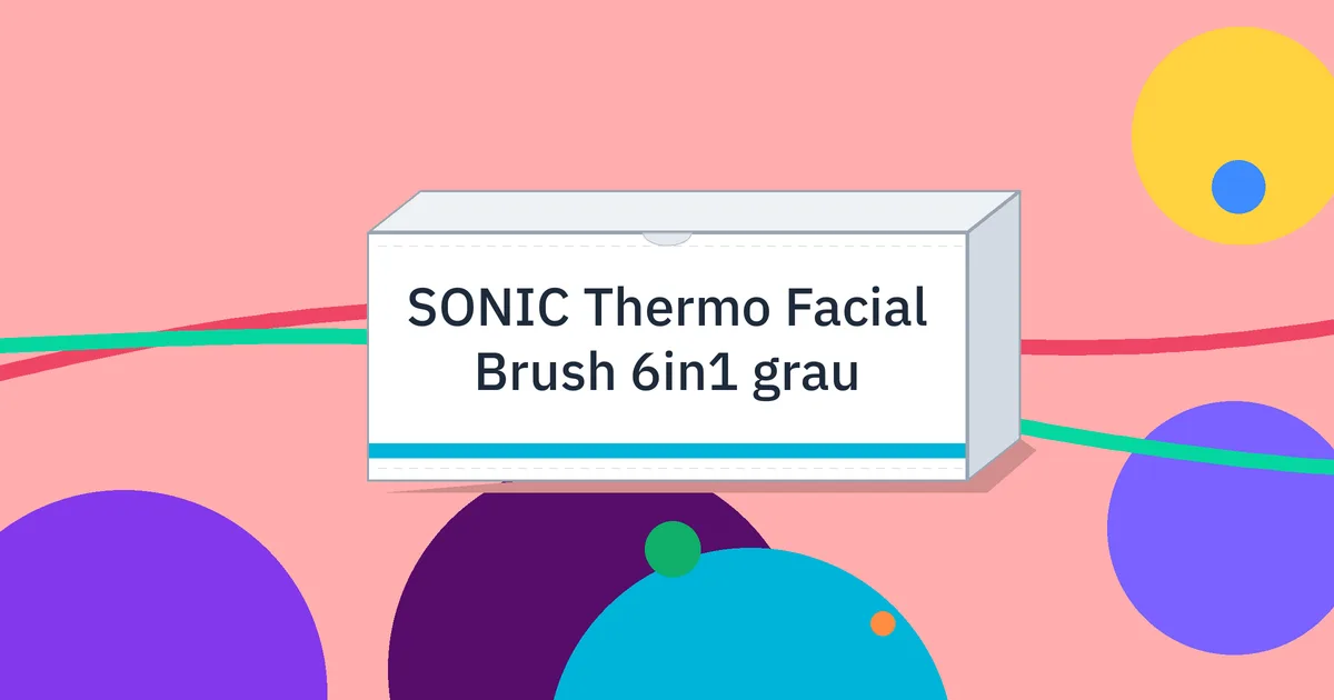 Symbolbild: Packung mit der Aufschrift SONIC Thermo Facial Brush 6in1 grau (PZN 18805939) – Verfügbarkeit und Bezug in Apotheken in Frankfurt am Main