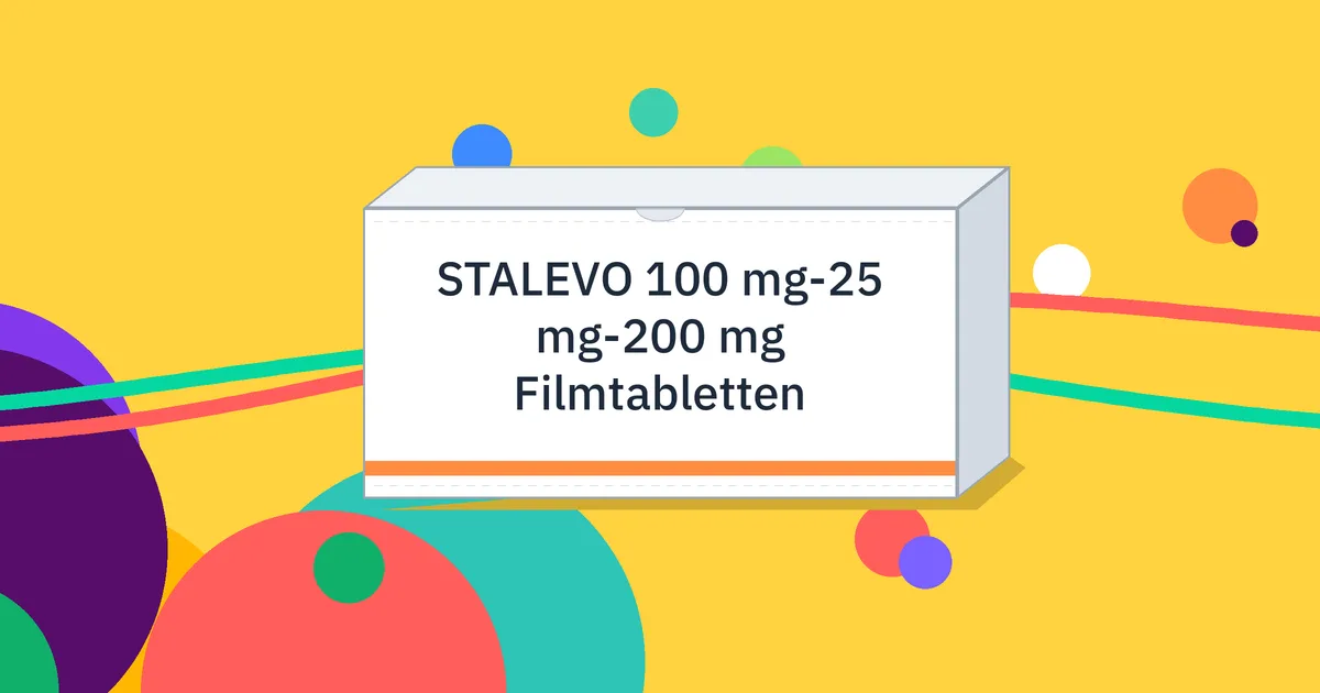 Symbolbild: Packung mit der Aufschrift STALEVO 100 mg-25 mg-200 mg Filmtabletten (PZN 01055569) – Verfügbarkeit und Bezug in Apotheken in Frankfurt am Main