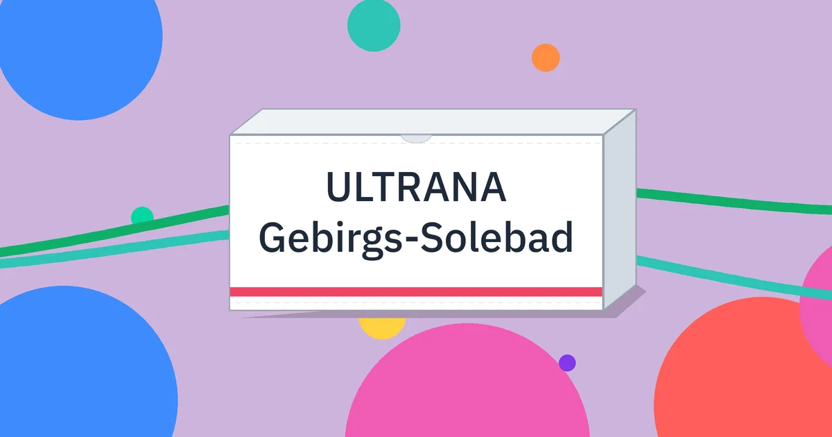 Symbolbild: Packung mit der Aufschrift ULTRANA Gebirgs-Solebad (PZN 17931754) – Verfügbarkeit und Bezug in Apotheken in Frankfurt am Main