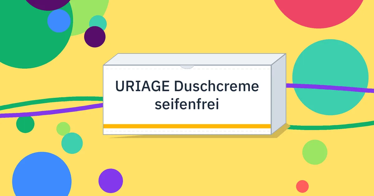 Symbolbild: Packung mit der Aufschrift URIAGE Duschcreme seifenfrei (PZN 17557132) – Verfügbarkeit und Bezug in Apotheken in Frankfurt am Main