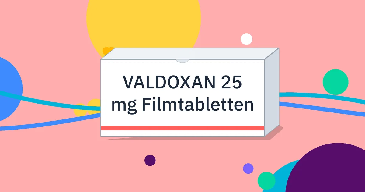 Symbolbild: Packung mit der Aufschrift VALDOXAN 25 mg Filmtabletten (PZN 16151362) – Verfügbarkeit und Bezug in Apotheken in Frankfurt am Main
