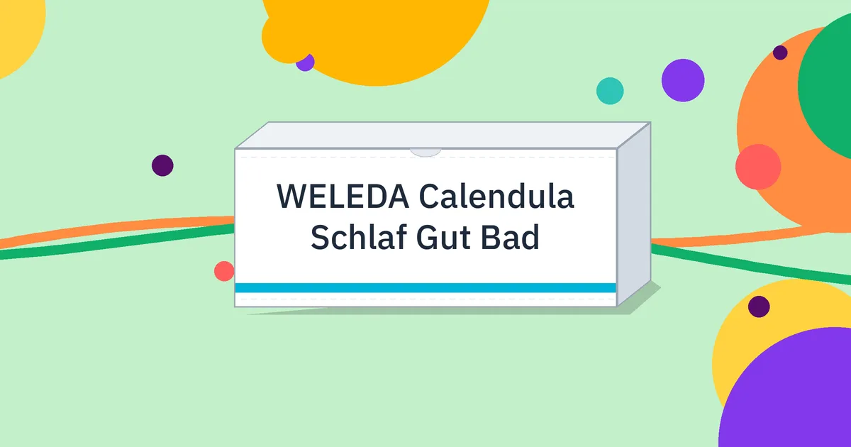 Symbolbild: Packung mit der Aufschrift WELEDA Calendula Schlaf Gut Bad (PZN 19728313) – Verfügbarkeit und Bezug in Apotheken in Frankfurt am Main