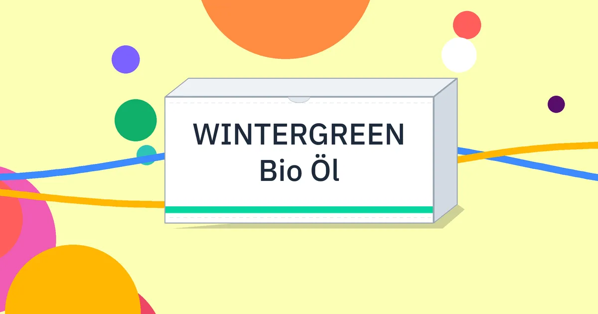 Symbolbild: Packung mit der Aufschrift WINTERGREEN Bio Öl (PZN 10093600) – Verfügbarkeit und Bezug in Apotheken in Frankfurt am Main