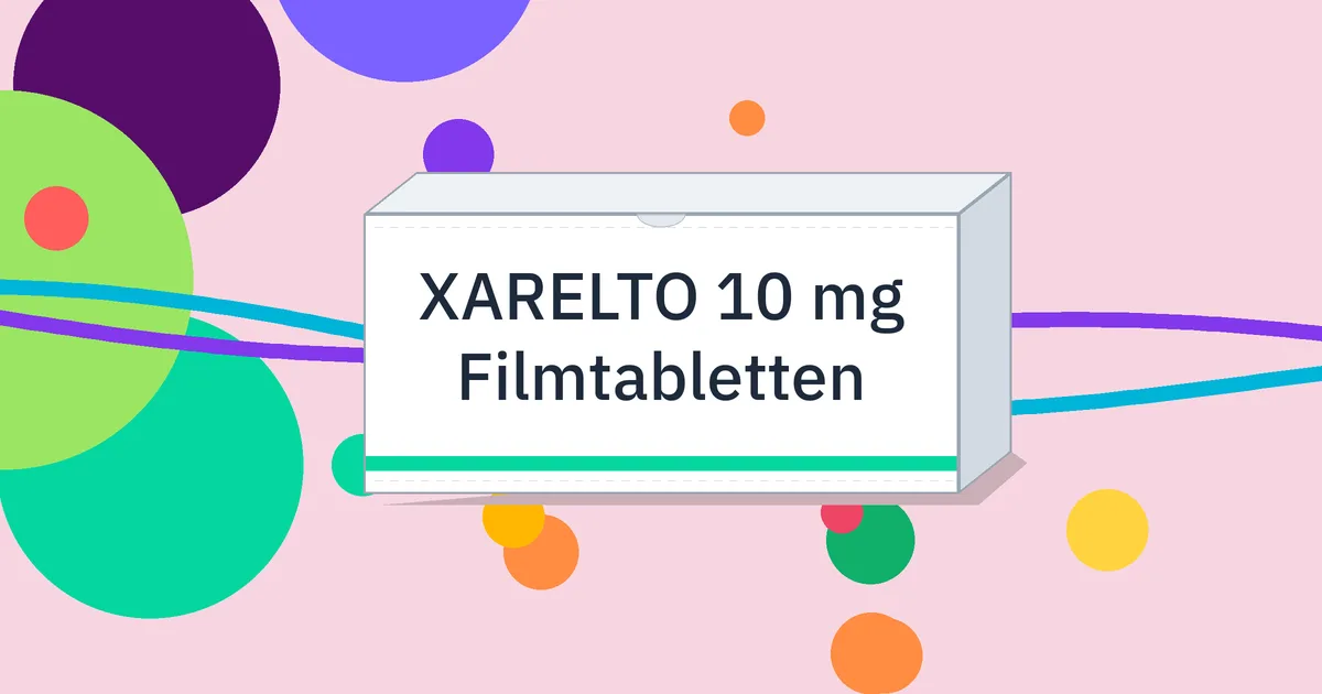 Symbolbild: Packung mit der Aufschrift XARELTO 10 mg Filmtabletten (PZN 17295092) – Verfügbarkeit und Bezug in Apotheken in Frankfurt am Main