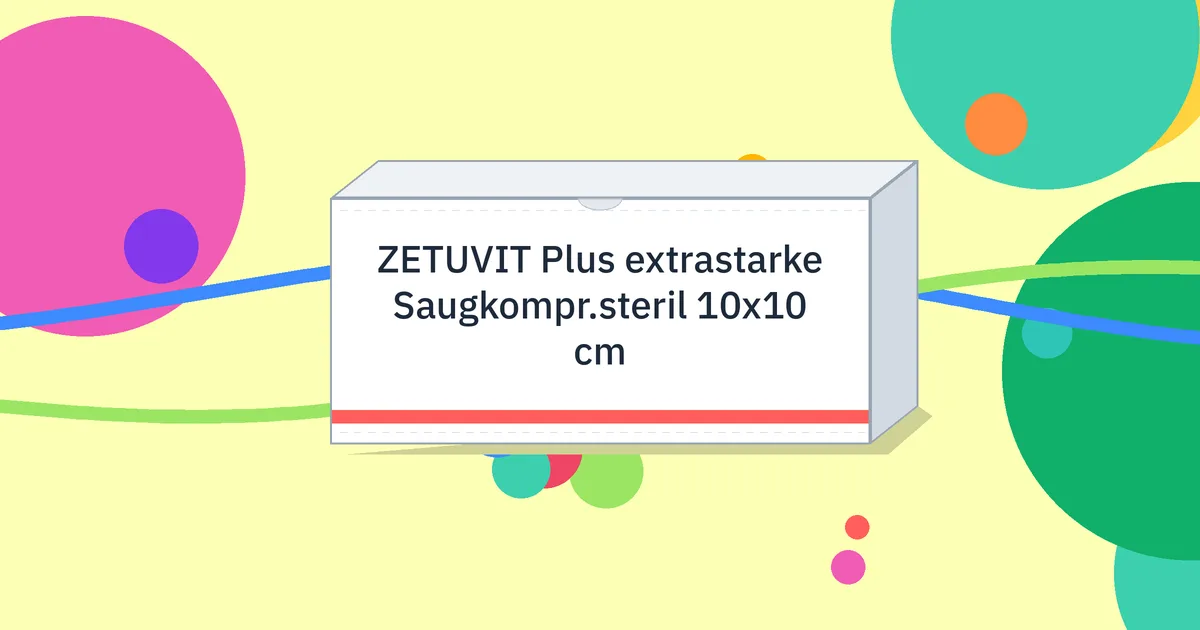 Symbolbild: Packung mit der Aufschrift ZETUVIT Plus extrastarke Saugkompr.steril 10x10 cm (PZN 07558337) – Verfügbarkeit und Bezug in Apotheken in Frankfurt am Main