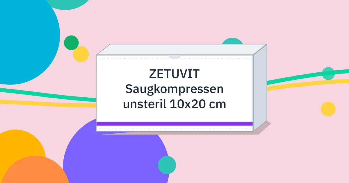 Symbolbild: Packung mit der Aufschrift ZETUVIT Saugkompressen unsteril 10x20 cm (PZN 18363430) – Verfügbarkeit und Bezug in Apotheken in Frankfurt am Main