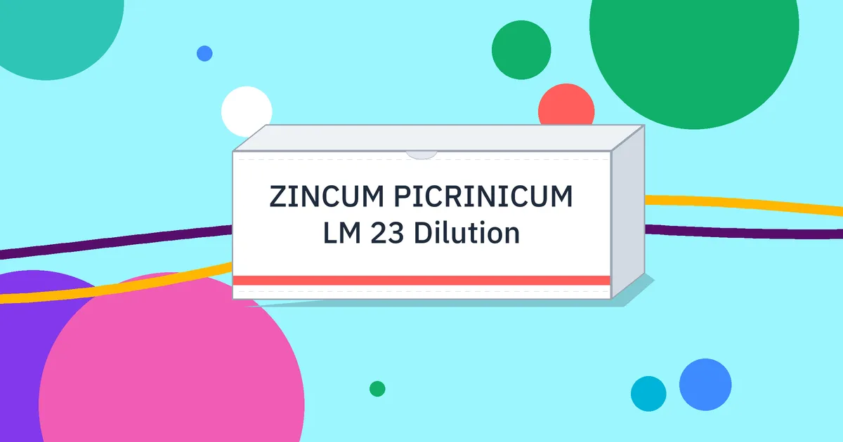Symbolbild: Packung mit der Aufschrift ZINCUM PICRINICUM LM 23 Dilution (PZN 13298521) – Verfügbarkeit und Bezug in Apotheken in Frankfurt am Main