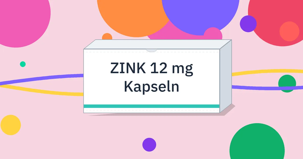Symbolbild: Packung mit der Aufschrift ZINK 12 mg Kapseln (PZN 17382626) – Verfügbarkeit und Bezug in Apotheken in Frankfurt am Main