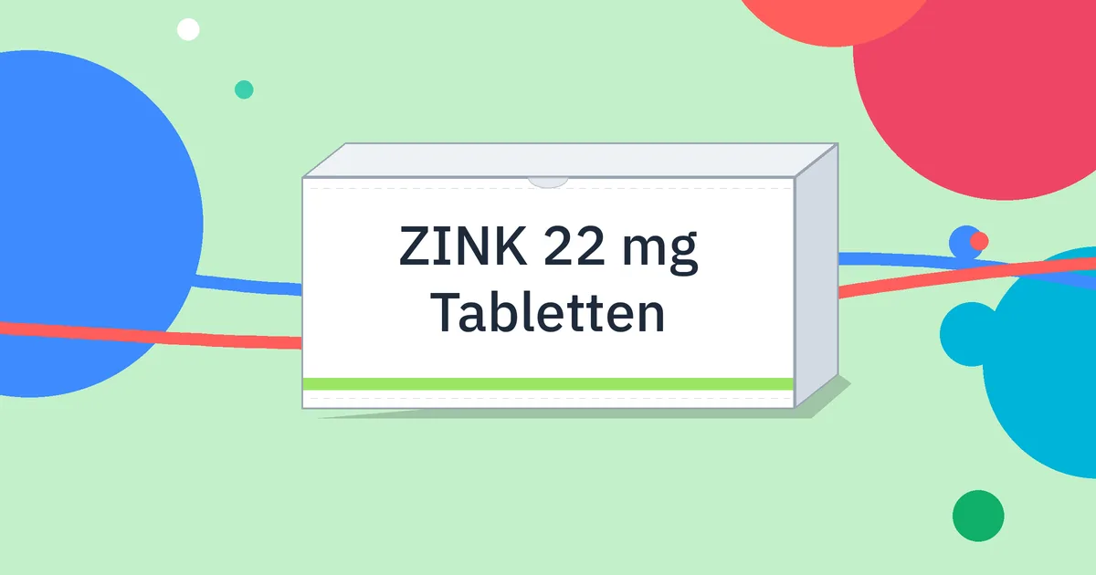 Symbolbild: Packung mit der Aufschrift ZINK 22 mg Tabletten (PZN 20511122) – Verfügbarkeit und Bezug in Apotheken in Frankfurt am Main