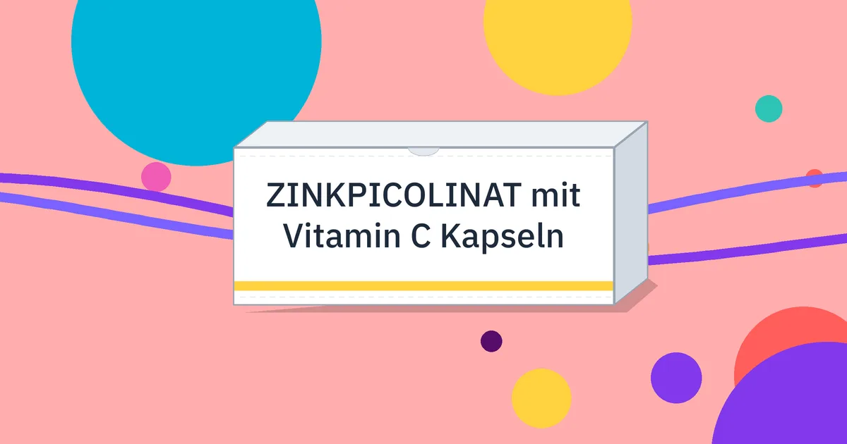 Symbolbild: Packung mit der Aufschrift ZINKPICOLINAT mit Vitamin C Kapseln (PZN 12658986) – Verfügbarkeit und Bezug in Apotheken in Frankfurt am Main