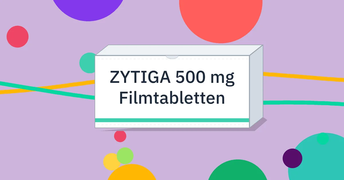 Symbolbild: Packung mit der Aufschrift ZYTIGA 500 mg Filmtabletten (PZN 19123426) – Verfügbarkeit und Bezug in Apotheken in Frankfurt am Main